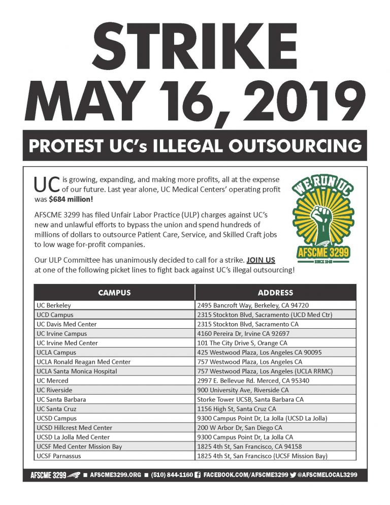 Join us on the picket line! Strike on Thurs 5/16 6am-6pm/Rally at 12pm ...